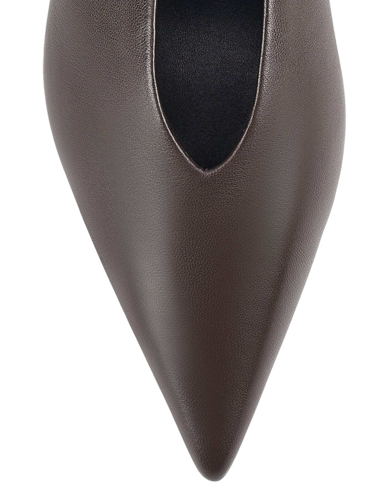 Flynn Point Toe Pumps - Chocolate Brown Leather – Siren Shoes