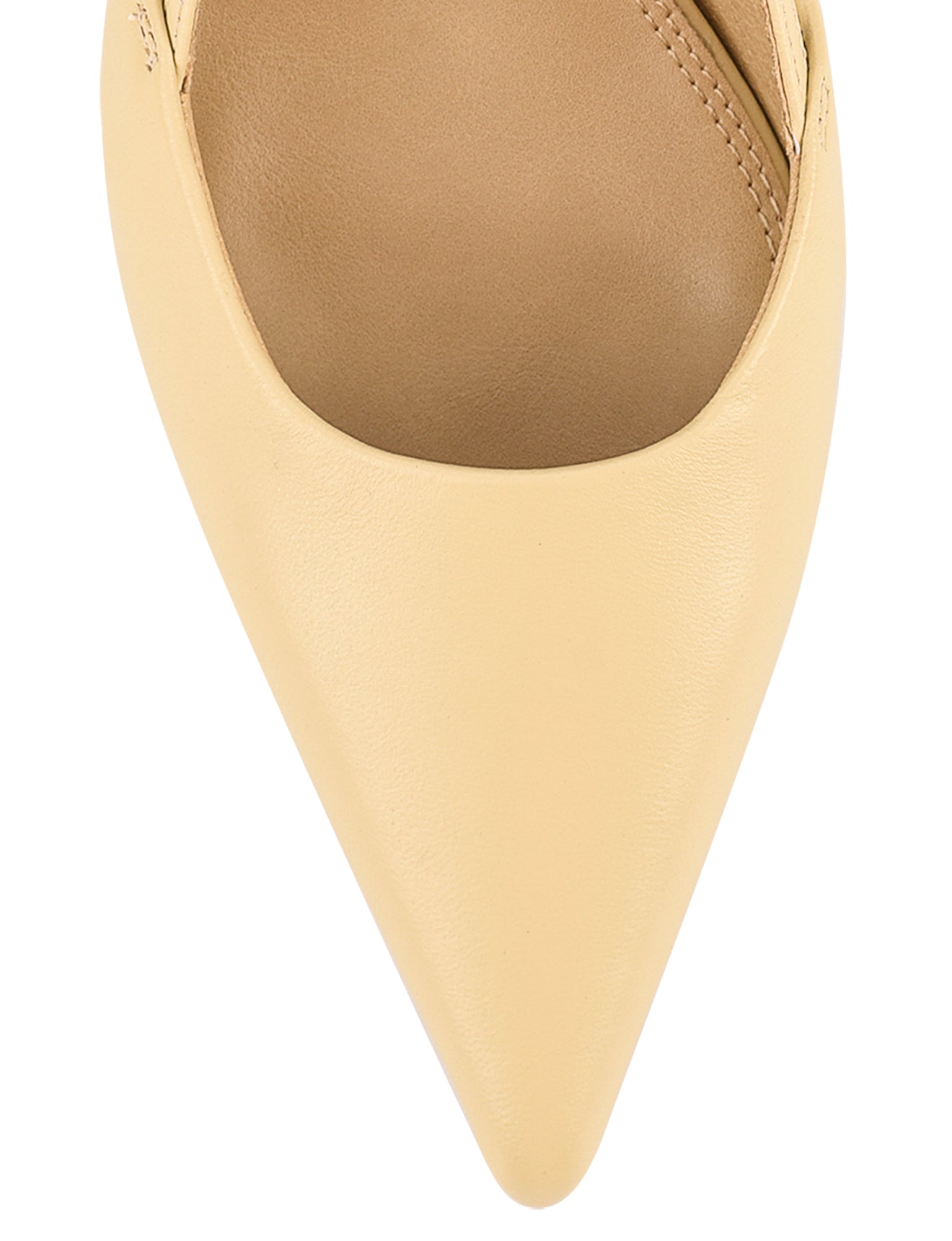 Yoyo Slingback Kitten Heels - Custard Yellow Leather – Siren Shoes